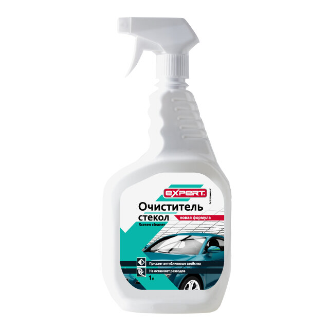 Очиститель стекол EXPERT, жидкость, спрей-флакон, всесезон, 1 л