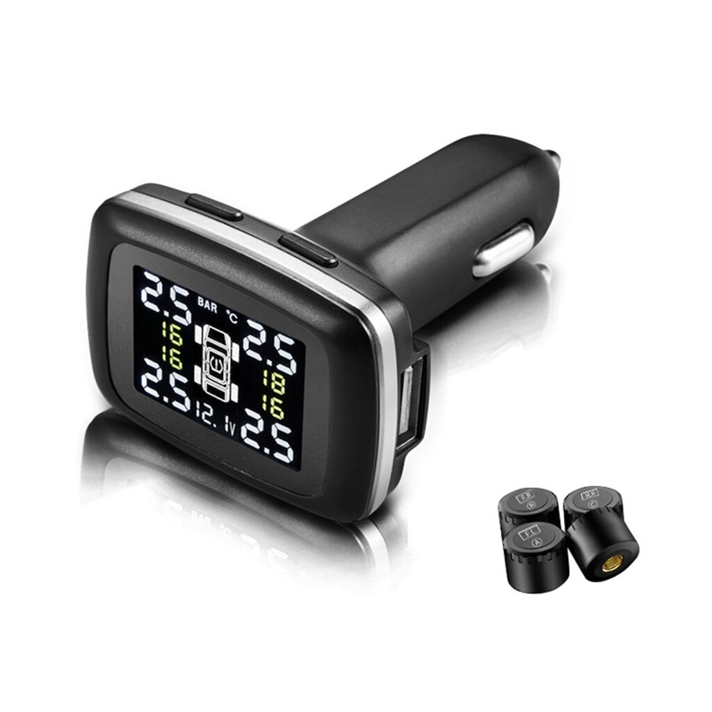Специнструмент для авто, беспроводное зарядное устройство USB для автомобиля TPMS с внешним дисплеем, 1 коробка