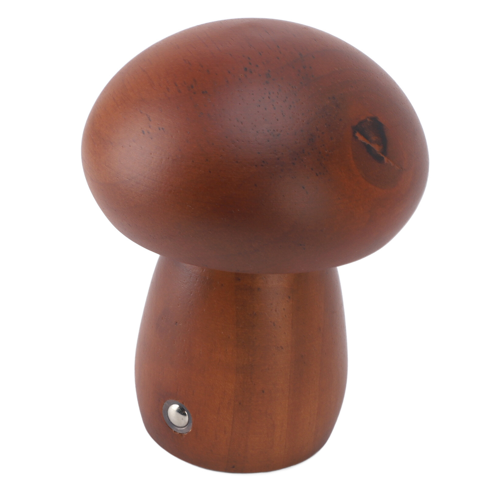 Маленькая деревянная грибная лампа с зарядкой через USB, беспроводная прикроватная сенсорная лампа, портативная настольная лампа с регулируемой яркостью для спальни, тумбочка, домашний декор, цвет ореха