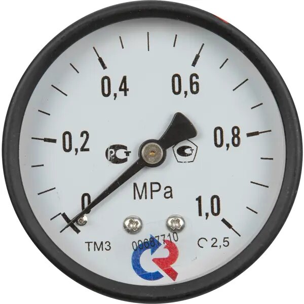 Манометр осевой Росма 10 бар 1/4" 63 мм