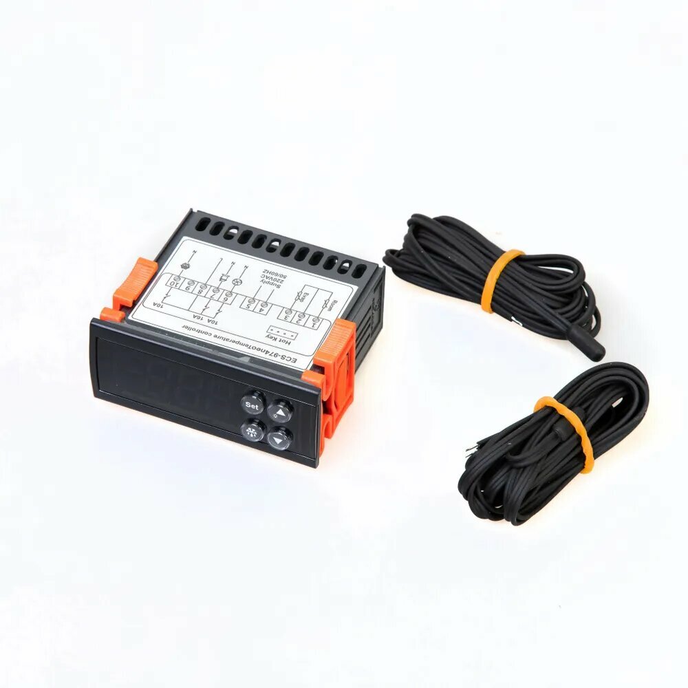 Контроллер температуры ECS-974 NEO, для холодильного оборудования, 2 датчика NTC