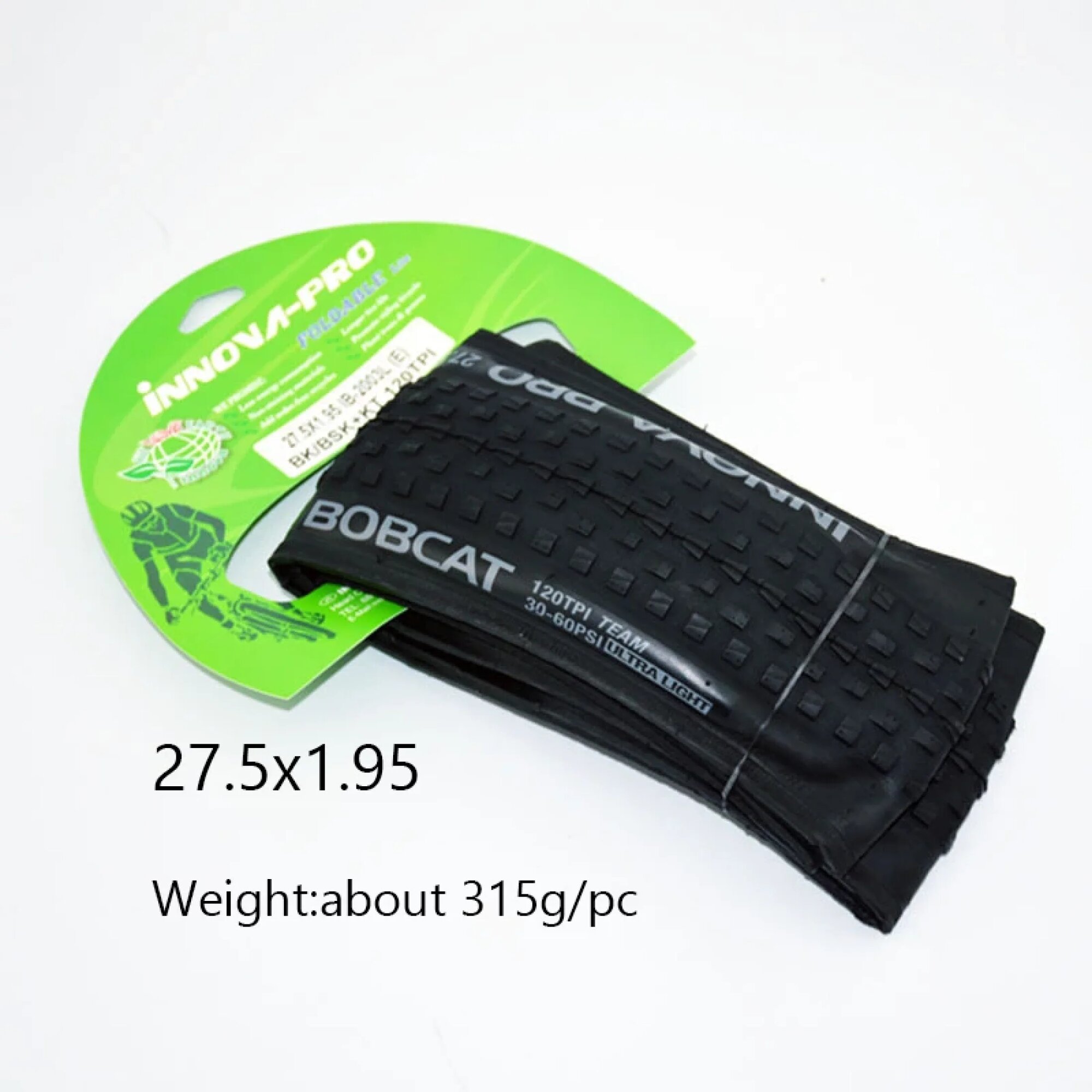 INNOVA-PRO MTB шина 26*1.95/27.5*1.95/29*1.95 жёлтая кромка 1pc 27.5x1.95 black