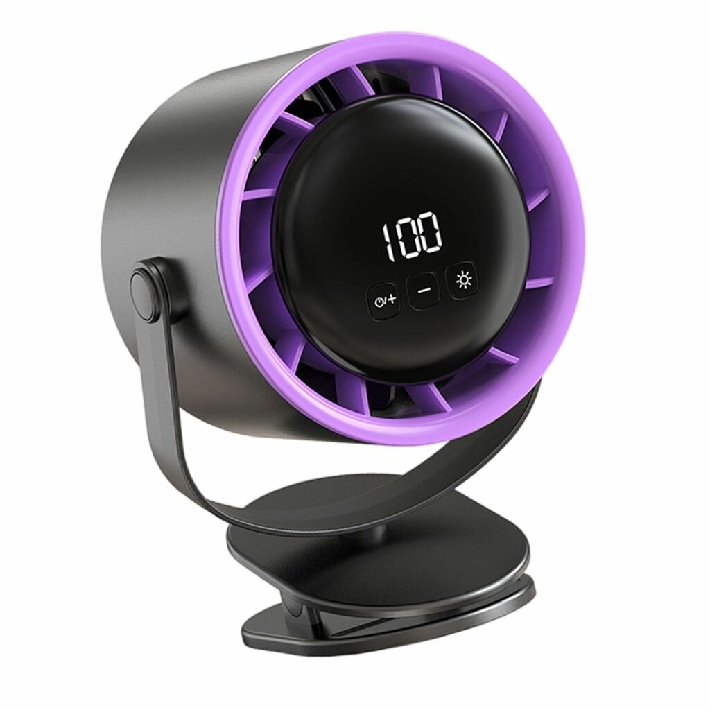 100-скоростной циркуляционный вентилятор-X9 clip fan серого цвета