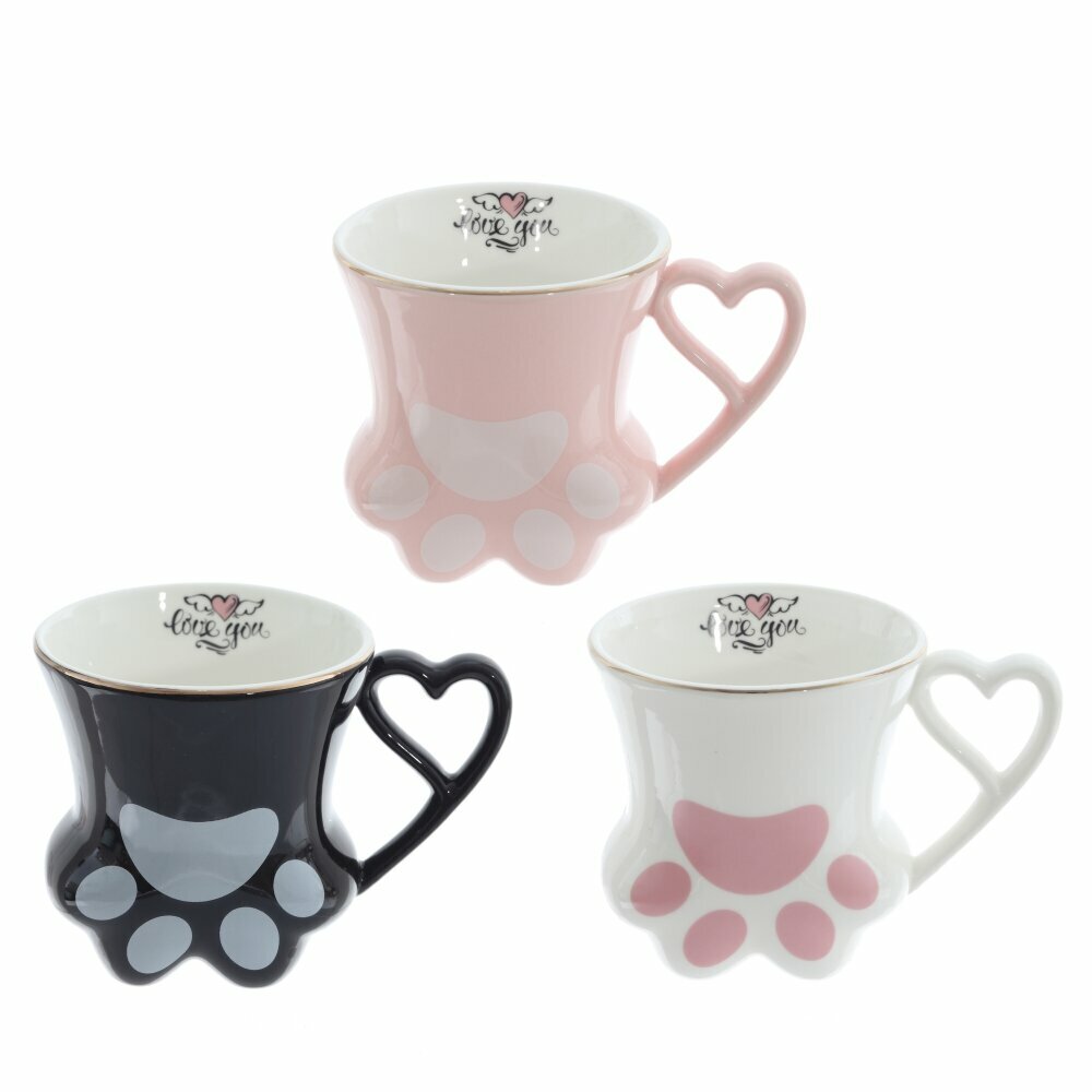 Кружка, 250 мл, 13х9х9,5 см, 1шт из 3х видов KSM-818041