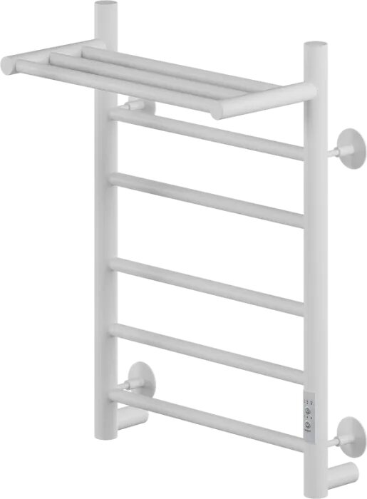 Полотенцесушитель электрический Ника Way 2 60/40, с полкой, матовый белый RAL9016