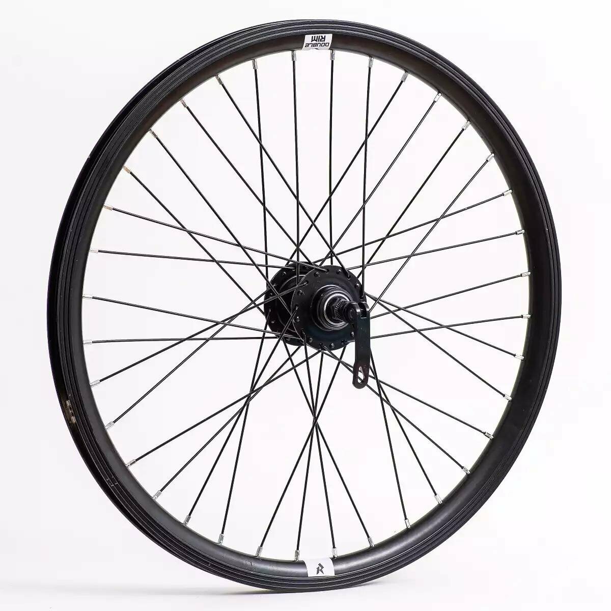 Колесо велосипедное RUSH HOUR диаметр 22" переднее в сборе, disc, v-brake, эксцентрик