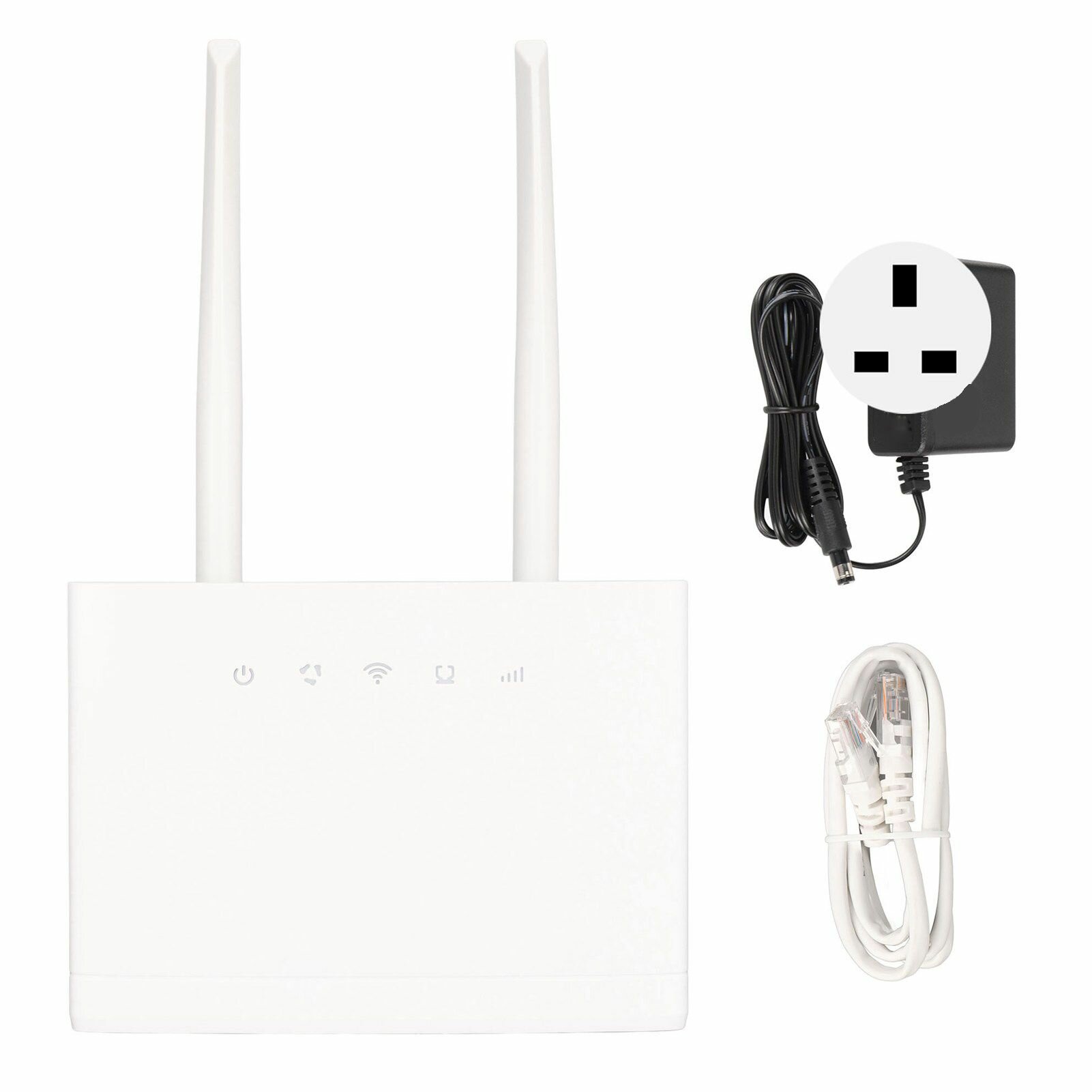 R311 Pro 4G LTE CPE Wi-Fi-маршрутизатор, 300 Мбит/с, поддержка 32 пользователей, 4G LTE-модем со слотом для SIM-карты, 2 антенны 5 дБи для Африки, 100 240 В, британская вилка