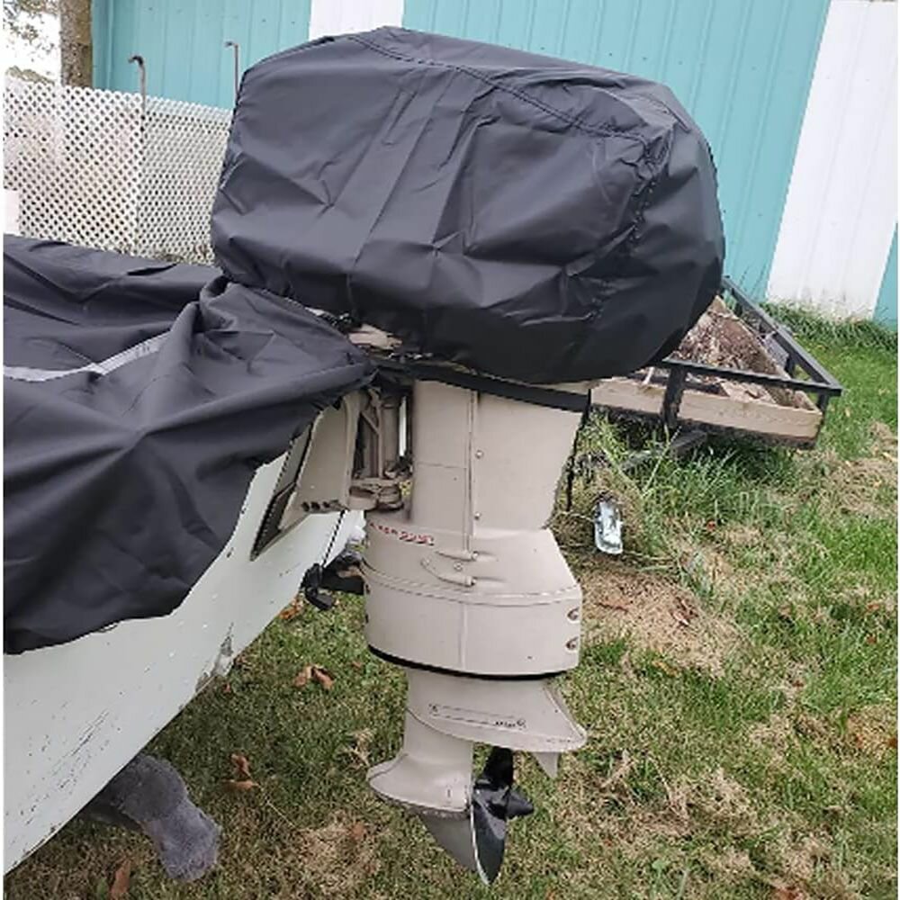 Крышка двигателя лодочного подвесного мотора 115-225 л. с, пыле- и водонепроницаемая, черная, универсальная, для транспортировки на прицепе