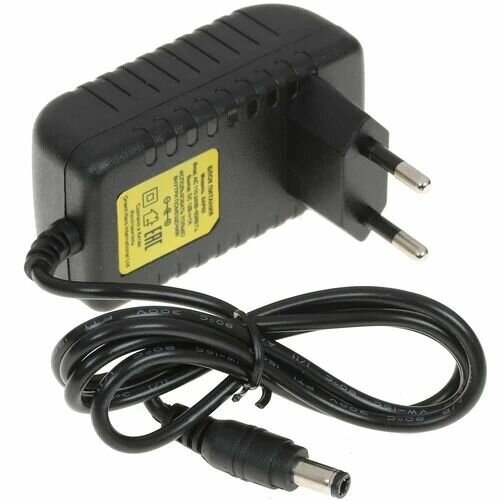 Блок питания для 12-вольтовых устройств DC 12В, 1А, 12Вт, штекер 2.1x5.5 мм (ORIENT SAP02)