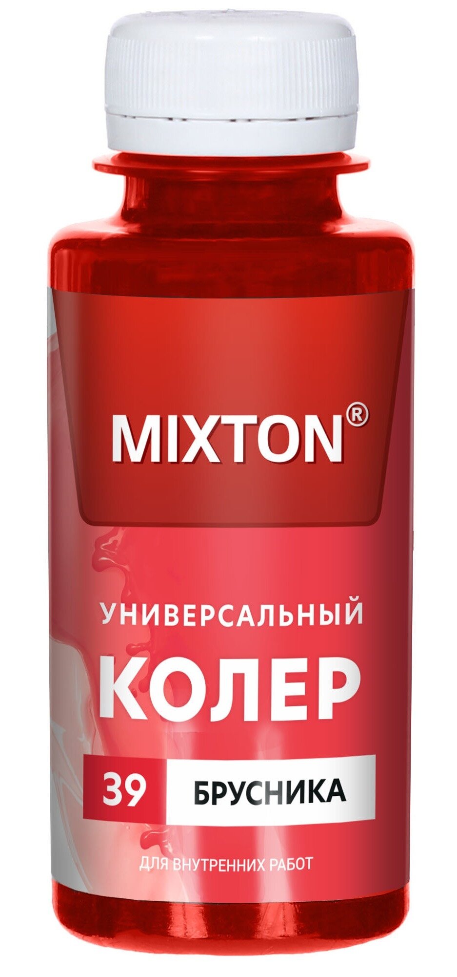 Колер для краски Микстон паста универсальная, цвет брусника, 0.1л / строительство и ремонт