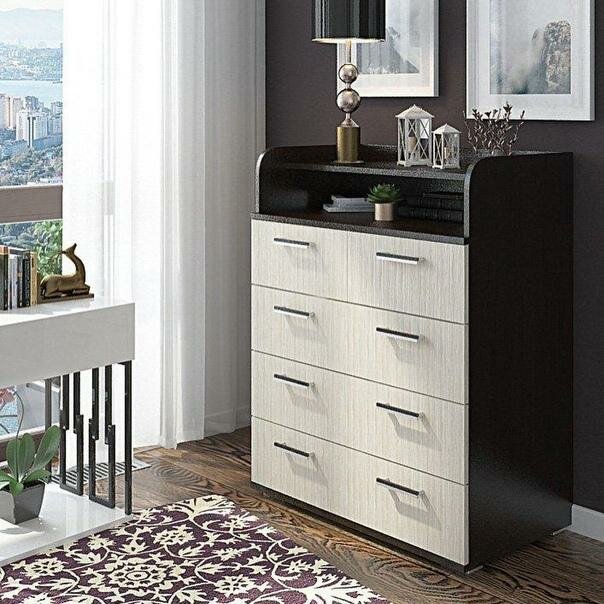 Комод СтендМебель К-1 Венге/Дуб Белфорт Размеры: Высота 1020мм Глубина 460мм Ширина 800мм