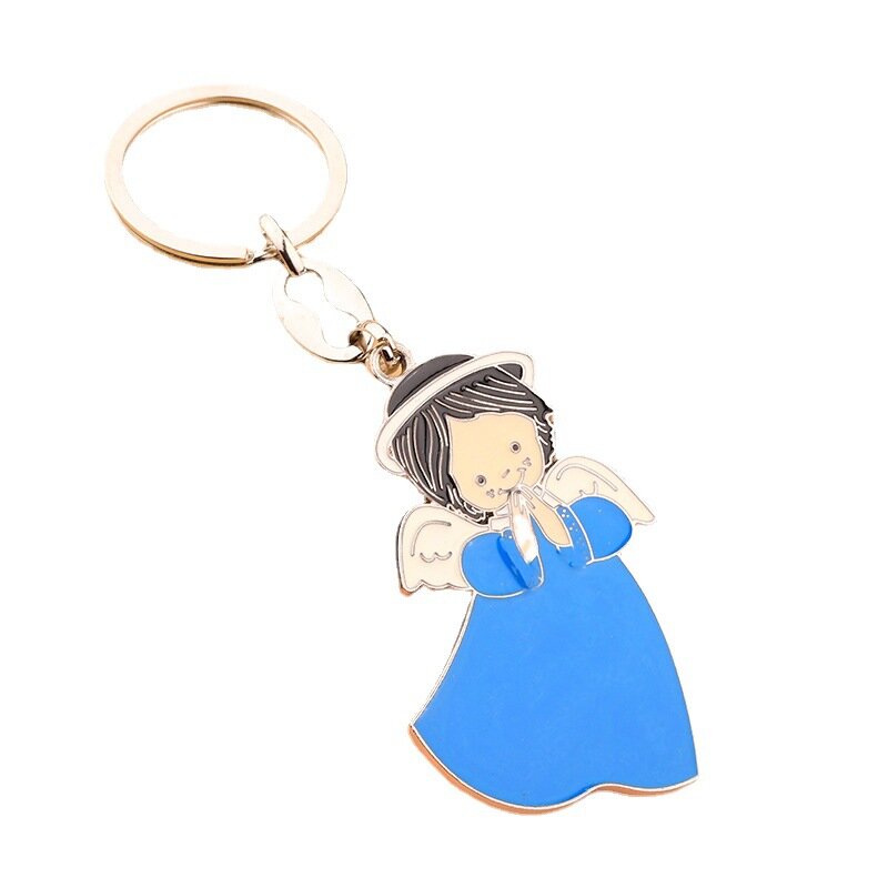 Ангелочек Маленький Ангелочек своими руками Мультяшный брелок для ключей-Синий