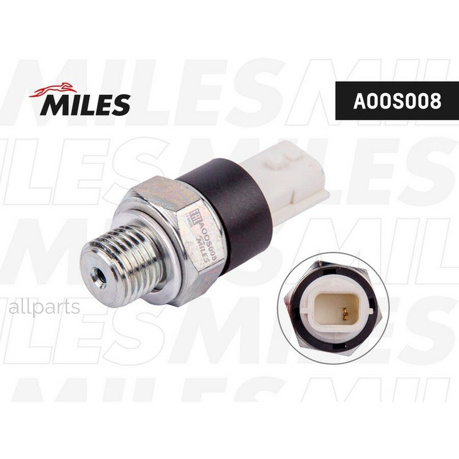MILES AOOS008 Датчик давления масла RENAULT F4R белый