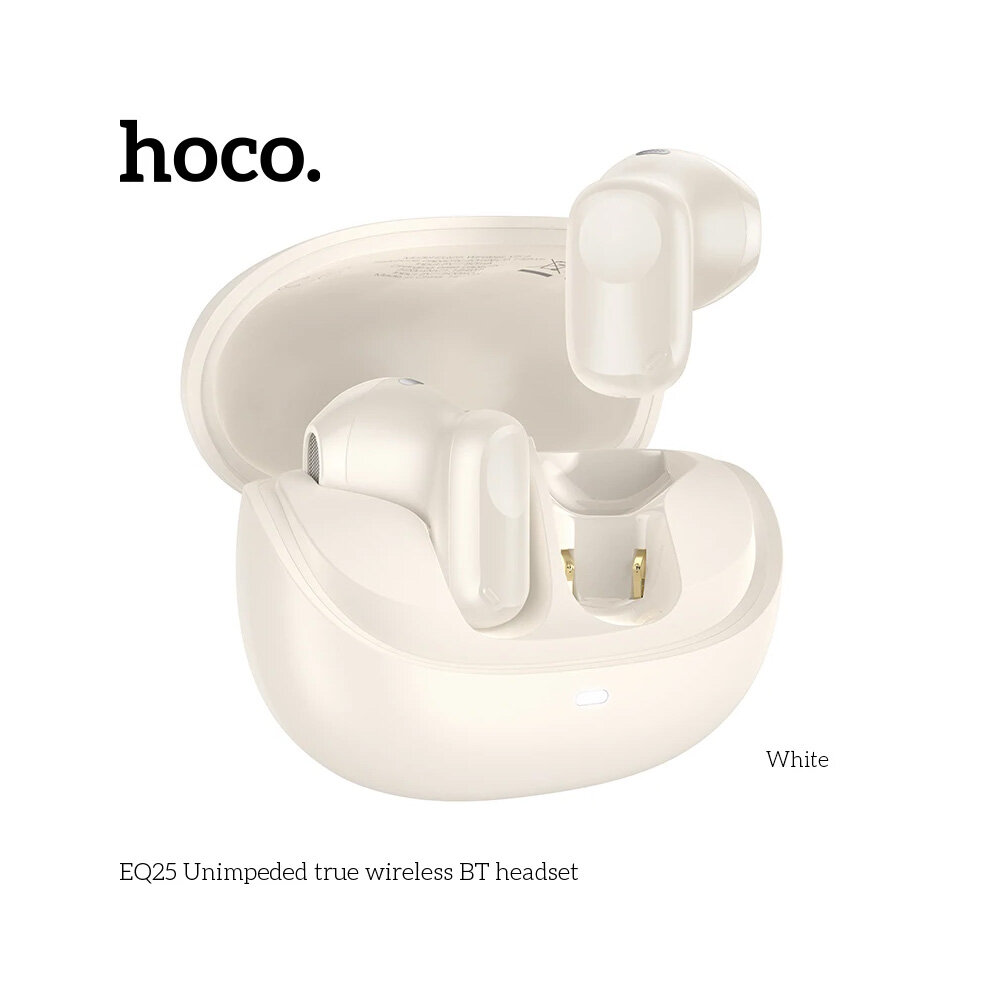 Hoco Беспроводные наушники Hoco EQ25 TWS Unimpeded true wireless белые