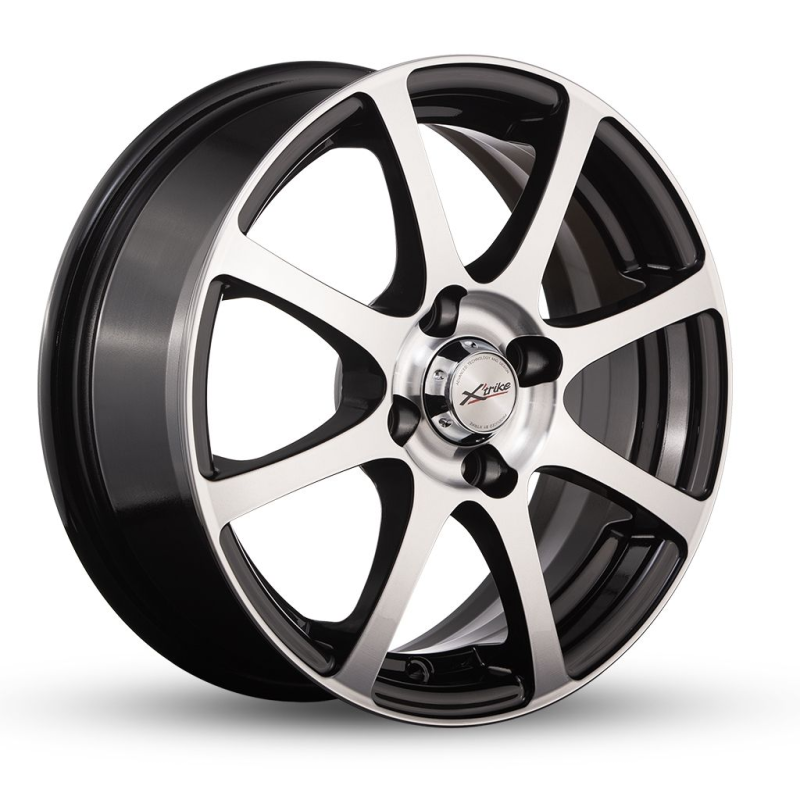 Диск колесный Xtrike X-114M 5,5x14 4x100 Dia67.1 ET35 цвет BK/FP