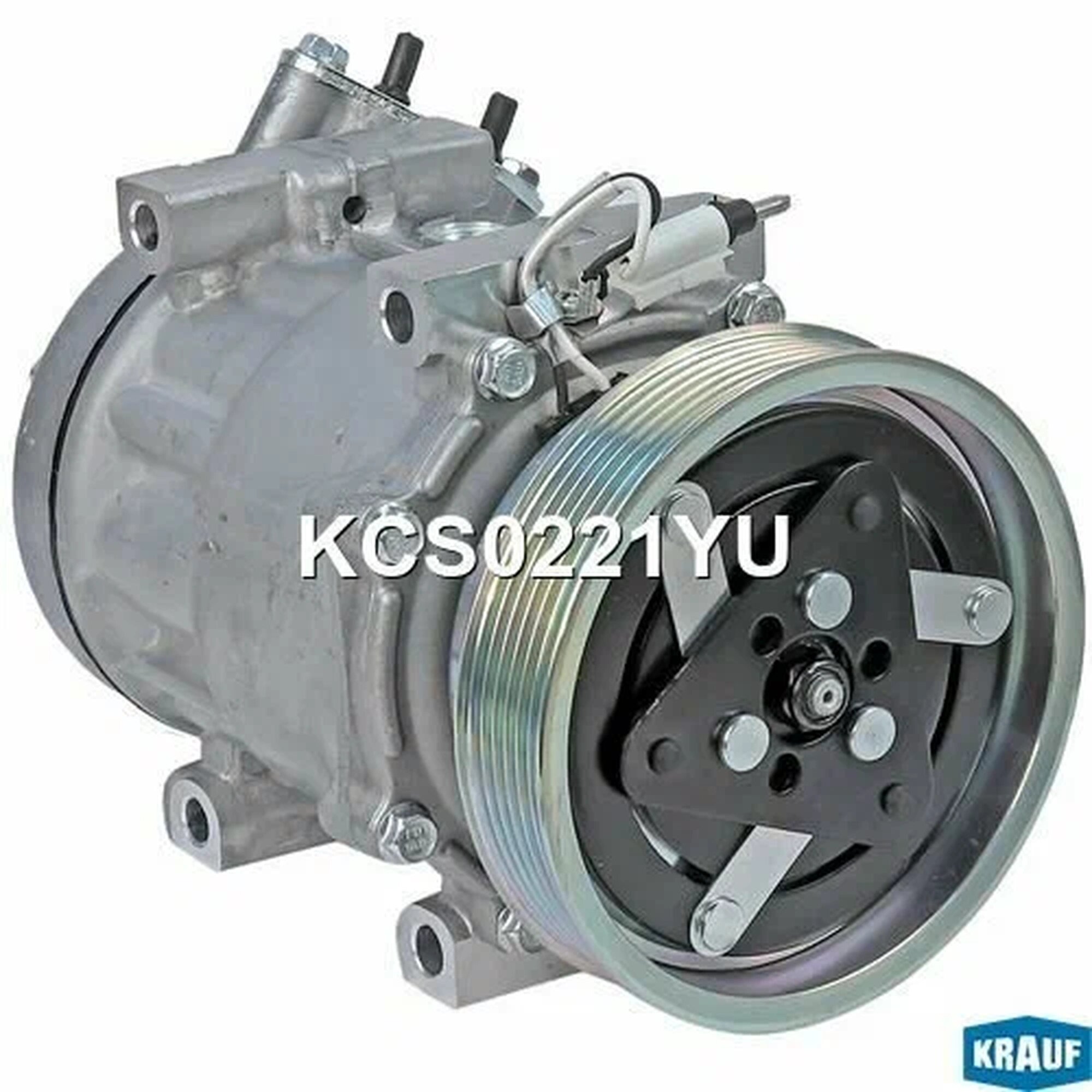 Компрессор кондиционера KRAUF KCS0221YU для Renault Duster, Logan, Sandero, Lada Largus, Nissan Almera