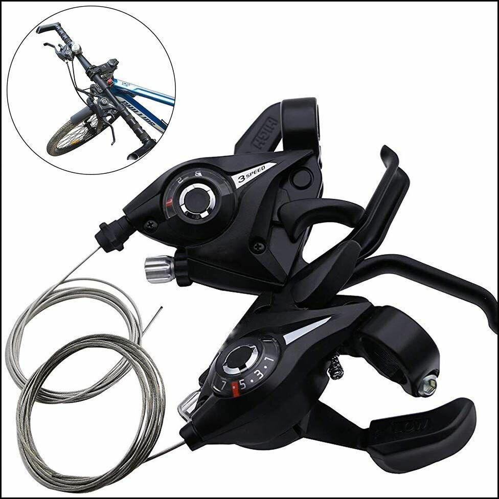 Шифтер, переключатель скоростей для велосипеда, тормозные ручки с переключением скоростей, 3х7, левый, правый