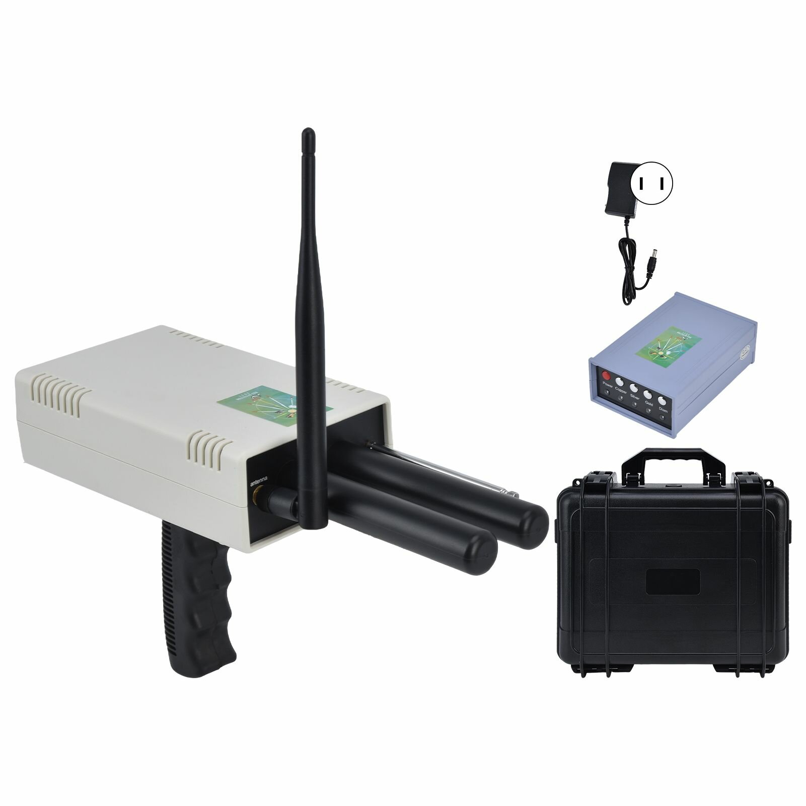 Аналогичный металлоискатель с глубиной 25 м и дальностью 1200 м для драгметаллов