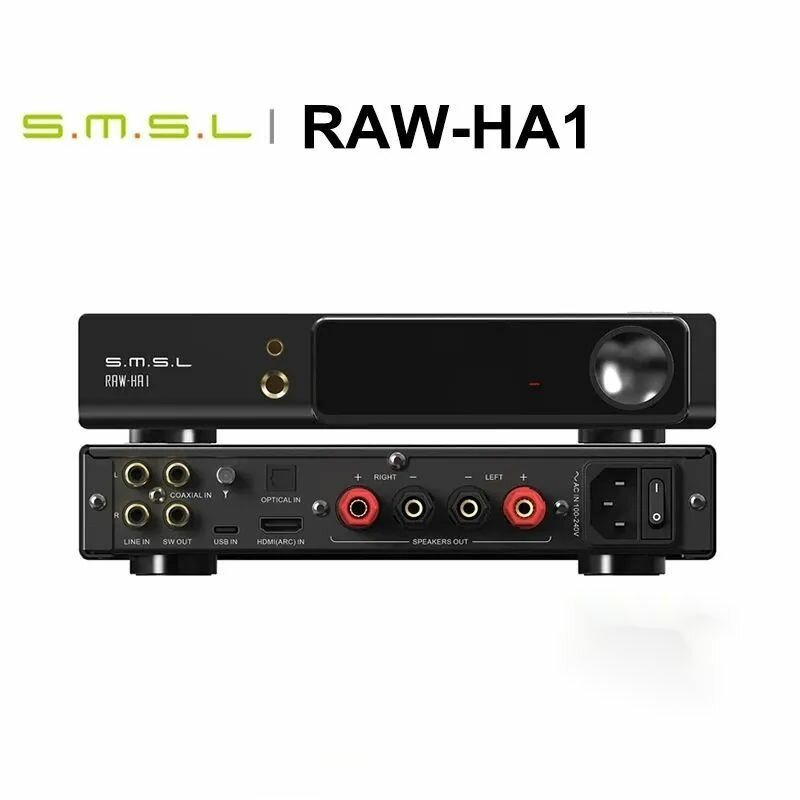 SMSL RAW-HA1 усилитель мощности поддержка MQA CD XU316 32 бит 768 кГц DSD256 BT5.1 LDAC APTX HD SBC AAC SMSL HA1