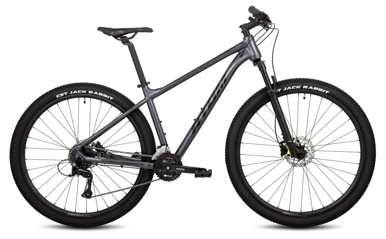 Горный велосипед Atom Bion Nine 20 (2024) 20" Серо-черный (175-185 см)