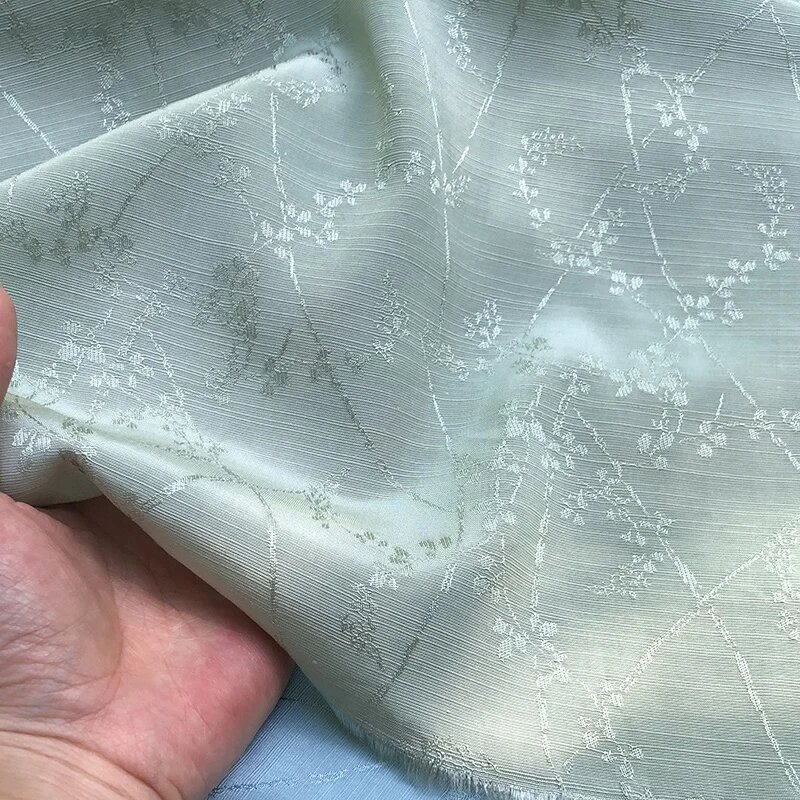 Льняная хлопчатобумажная ткань Lisveick для пошива рубашек Белый, 1meter 100cmx160cm, 3