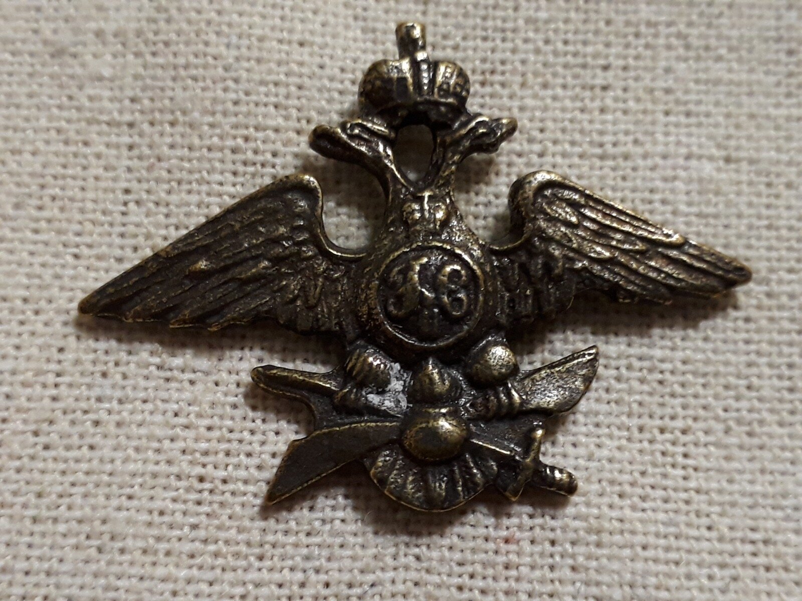 Тяжелый знак петлица эмблема Авиация Николай II