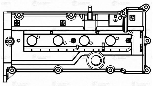 Крышка клапанная для а/м Hyundai Getz (02-)/Kia Rio II (05-) 1.4i (с прокл.), LUZAR LVPC0805