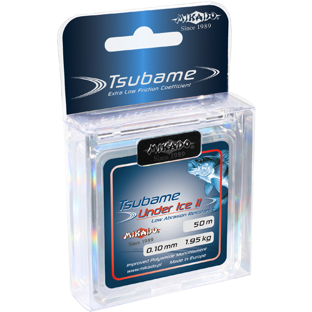Леска зимняя Mikado TSUBAME UNDER ICE II 0,18 (50 м) - 4.70 кг.