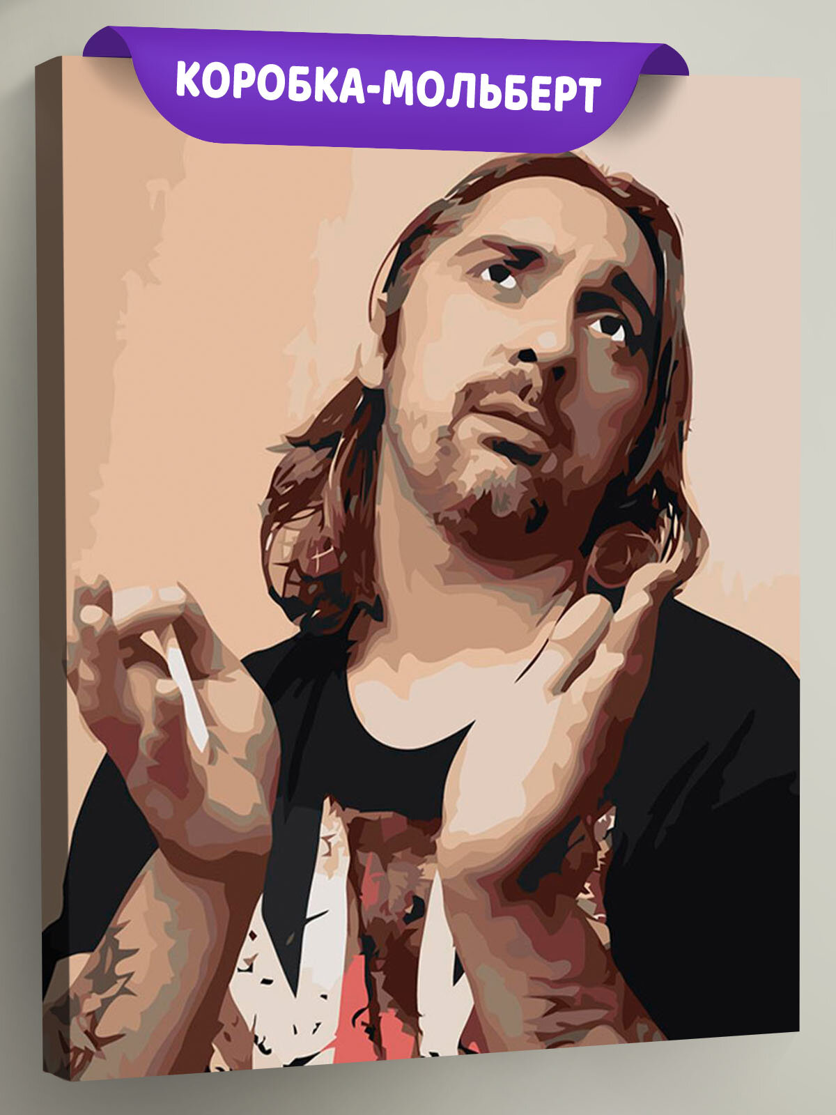 Картина по номерам на холсте с подрамником "КиШ Король и Шут рок Михаил Горшенев 9" Раскраска 40x50 см, Музыка Мужчина