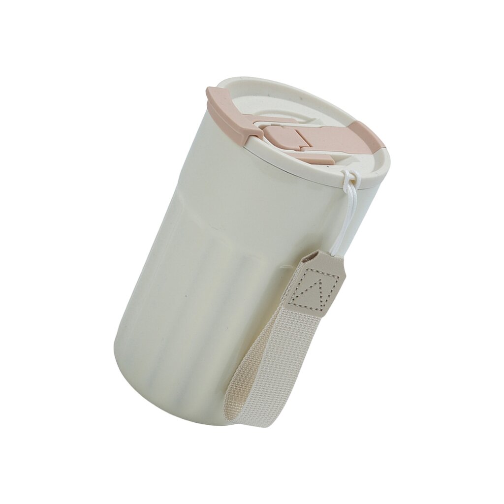 Кофейная кружка с двойным отверстием, 304 нержавеющая сталь, с ручкой