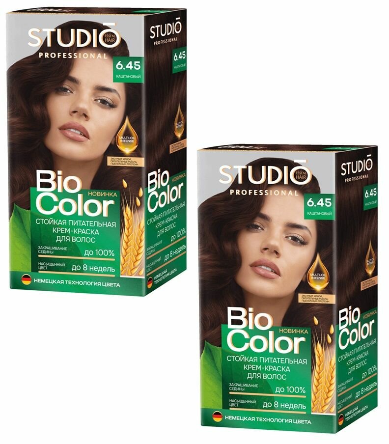 Краска для волос Biocolor Каштановый (2уп по 115мл)