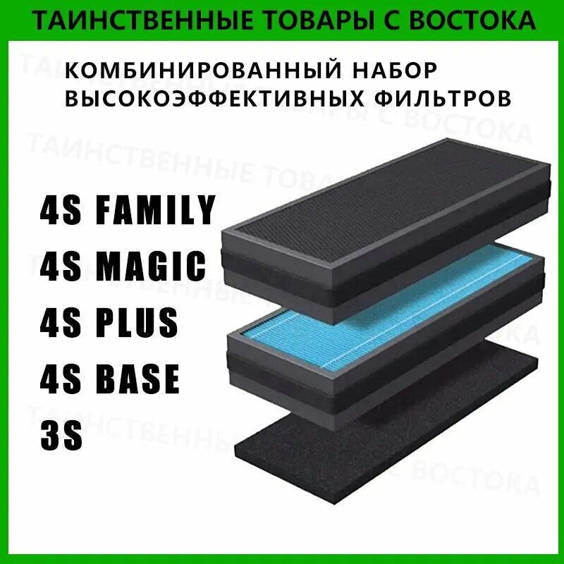 Комплект фильтров для 4S Family ,4S Magic ,4S Plus (4S Base, 3S) ( G4, HEPA H13, AK-4S ) / Фильтры Тион Бризер