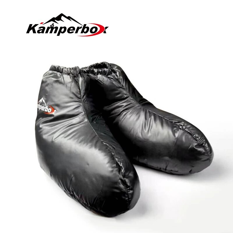 Kamperbox Пуховые носки Lowsocks Black, черные
