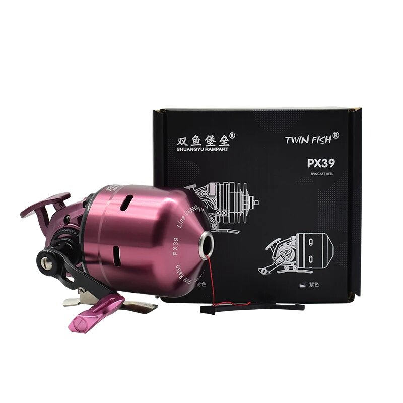 Рыболовная катушка aobang PX39 6+1BB Розовый, фиолетовый