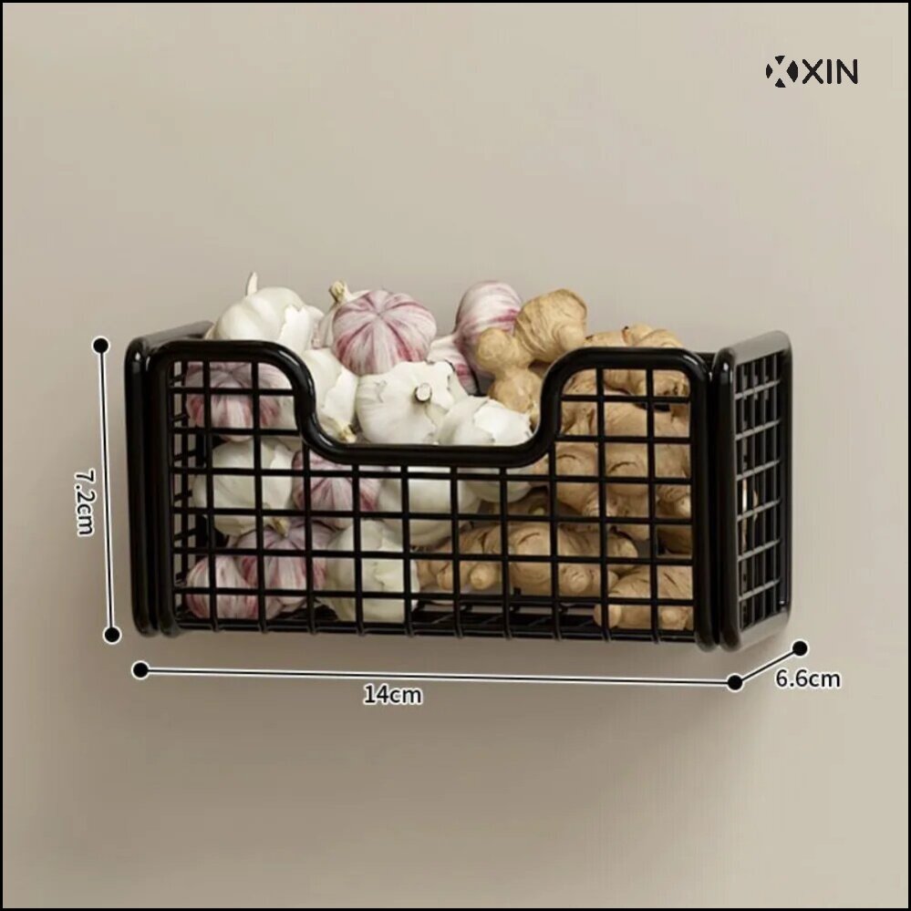 Железный ящик для хранения на двери кухонного шкафа, Black S