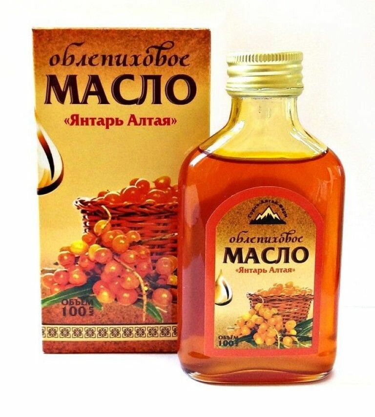 Пищевая добавка Горно-Алтай-Фарм масло "Янтарь Алтая", облепиховое, 100 мл