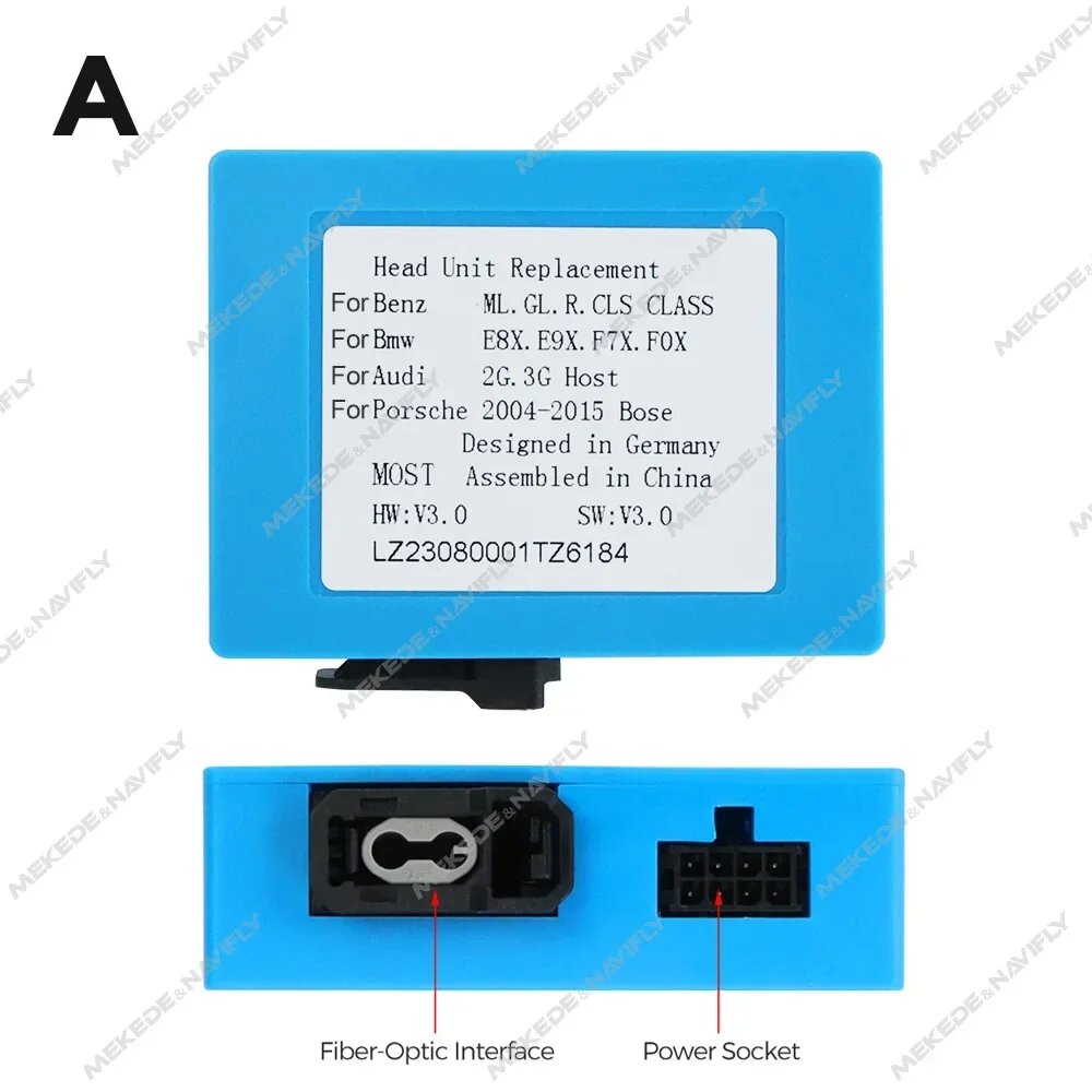 Оптоволоконный декодер для Mercedes Benz ML GL W164 W251 R E CLS CLK SLK Class W211 W219 Porsche Автомобильные радиоприемники Аксессуары, CAN-ML