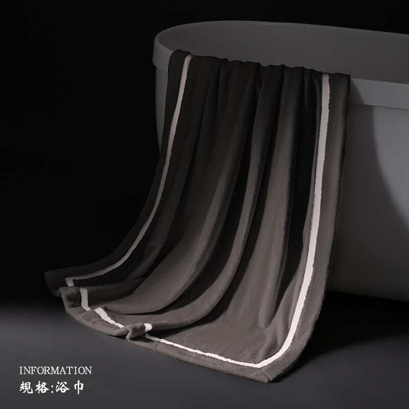 Полотенце , антибактериальное, коралловый флис, увеличенное, утолщенное, в китайском стиле 170*90CM