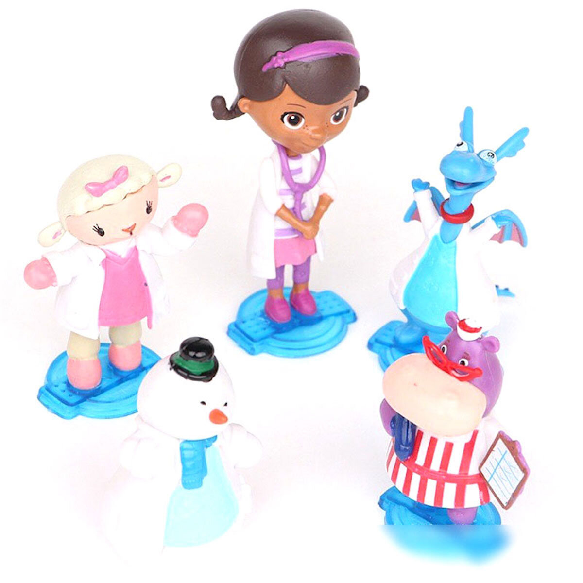 5 шт./лот Docs Mc-Stuffins аниме фигурка игрушка статуэтка