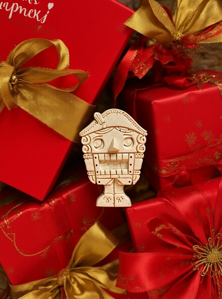 Щелкунчик статуэтка гипсовая, 9 см объемная