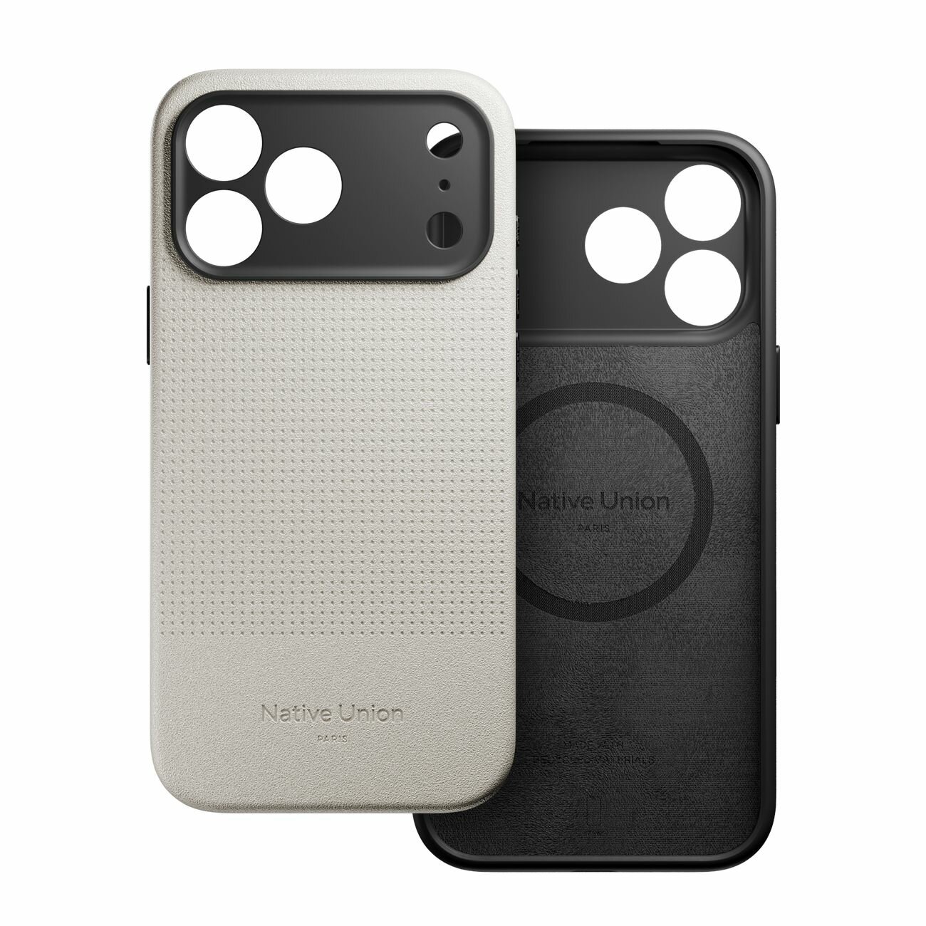 Чехол Native Union для iPhone 17 Pro Max, противоударный, с поддержкой MagSafe, светло-серый