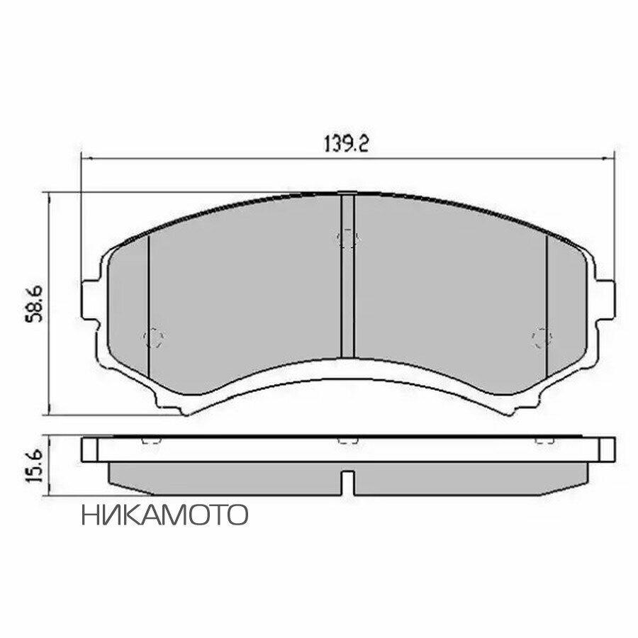 FREMAX FBP0854 колодки дисковые передние!\ Mazda MPV 2.6/3.0/2.5TD 92-99, Mitsubishi Pajero 3.5GDi 00>
