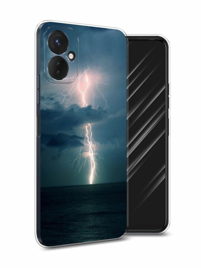Чехол на Tecno Spark 9 Pro / Техно Спарк 9 Про с принтом "Молния 1"