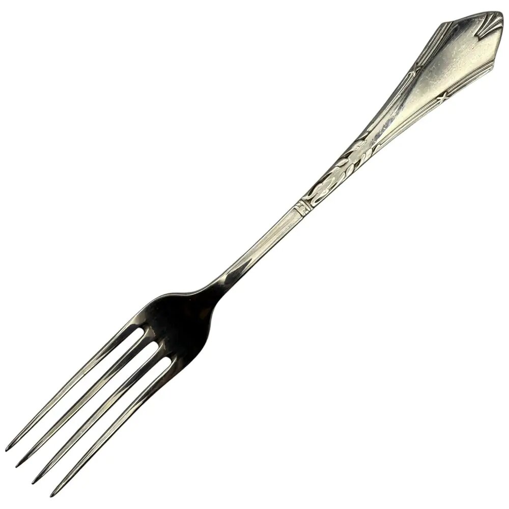 Вилка столовая "Колосья", 21.5 см, серебро 0.875, 1922-1927 гг. Hermanis Banks, Латвия