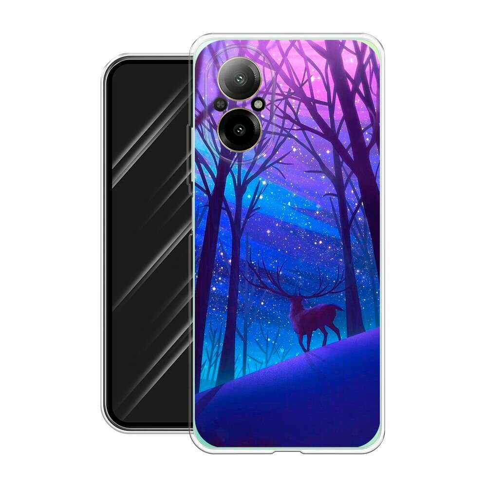 Чехол на Realme C67 4G / Реалми C67 4G с принтом "Северный олень" — фото 1