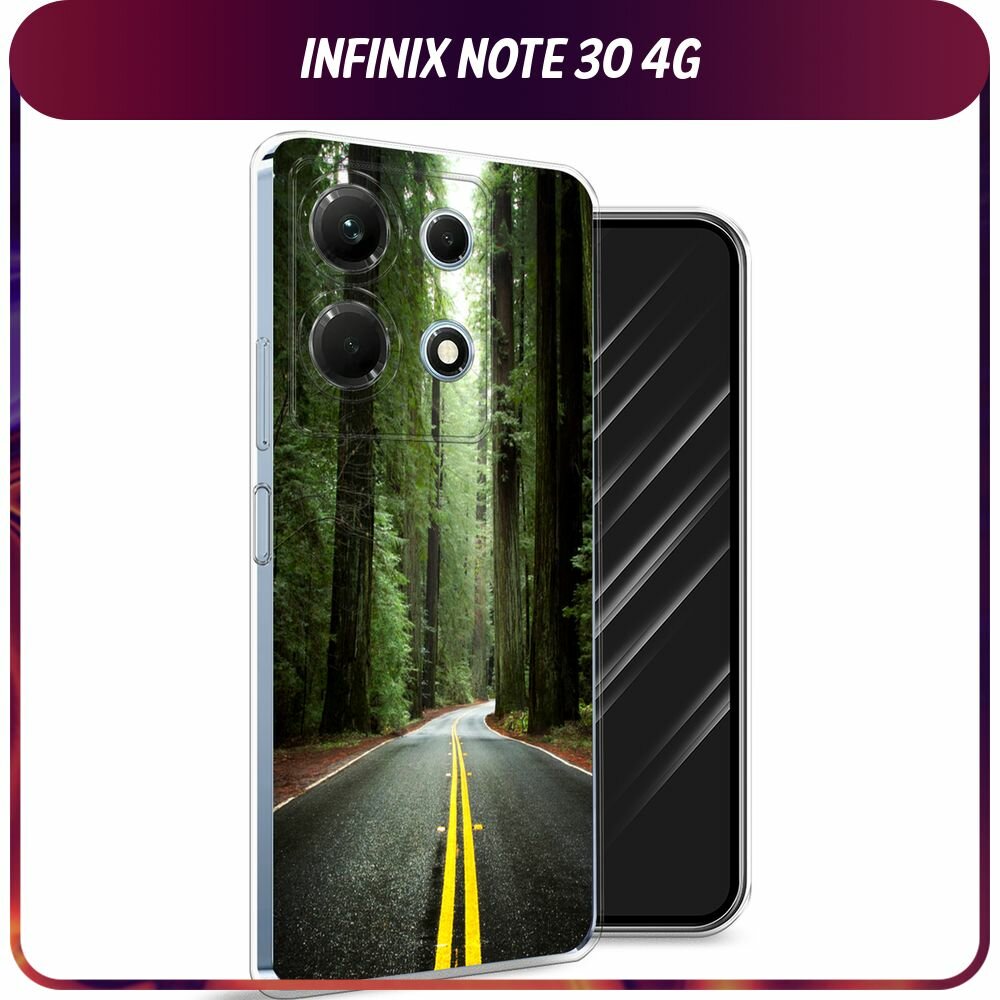Чехол на Infinix Note 30 4G / Инфиникс Нот 30 4G с принтом "Лес 17"