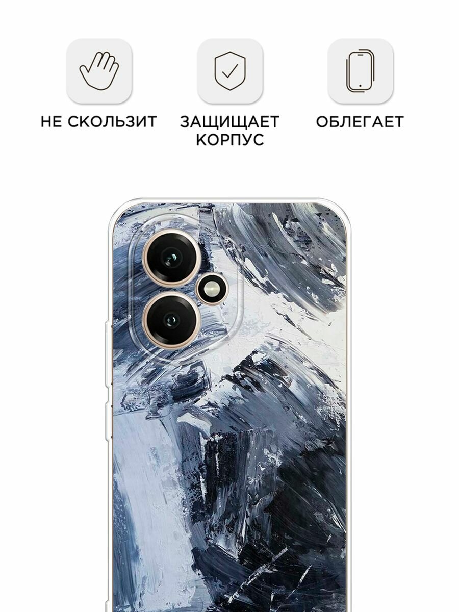 Чехол на Honor 400 / Хонор 400 с принтом "Абстракция живопись" — фото 1