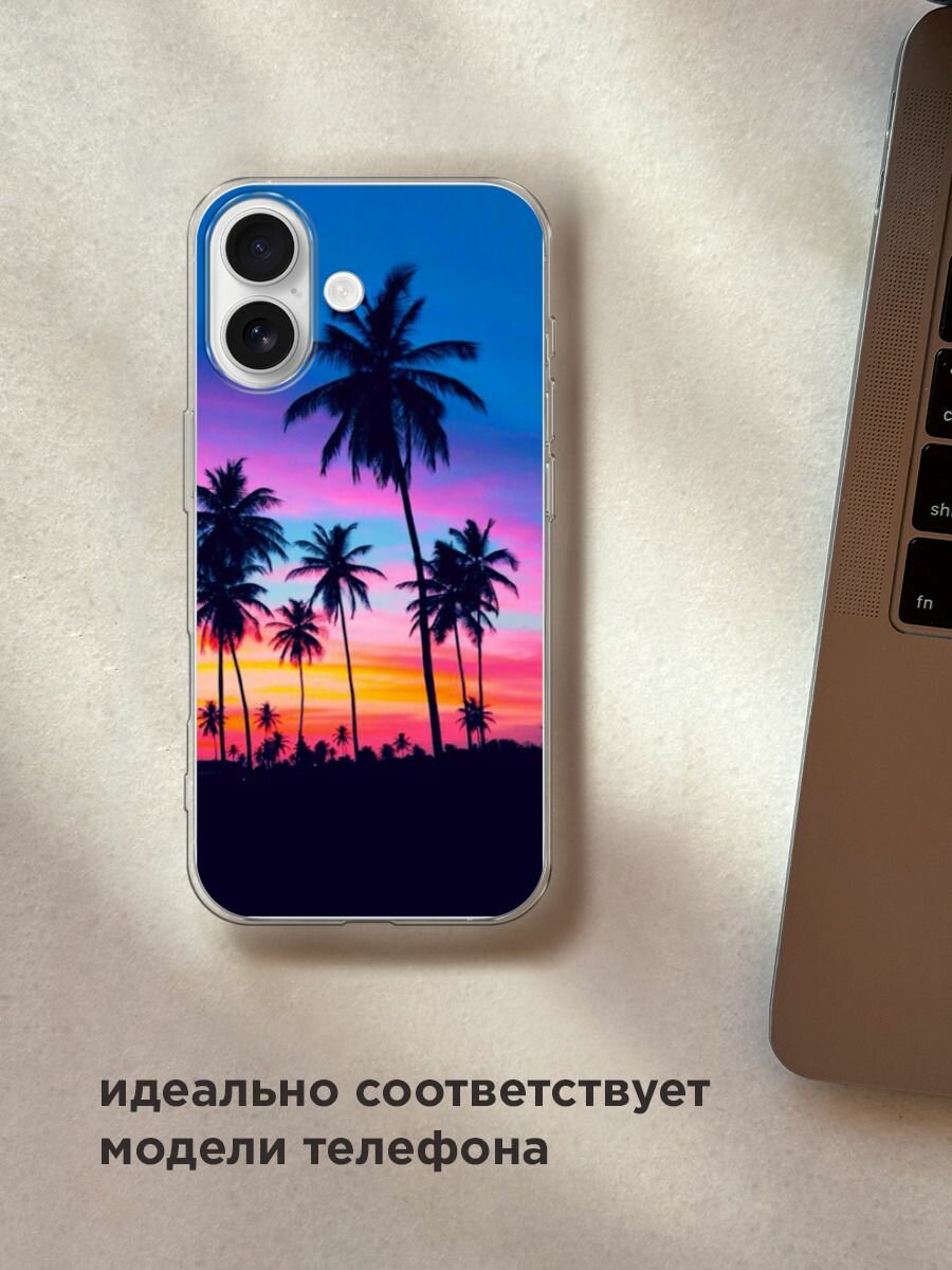 Силиконовый чехол на Apple iPhone 17 / Айфон 17 с принтом "Закат 5" — фото 1