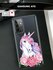 Чехол на Samsung Galaxy A72 / Самсунг Галакси А72 с принтом "Единорог с пионами"...