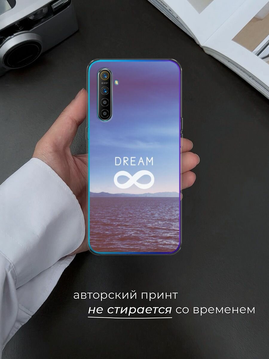 Чехол на Realme XT / Реалми XT с принтом "Dream бесконечность" — фото 1
